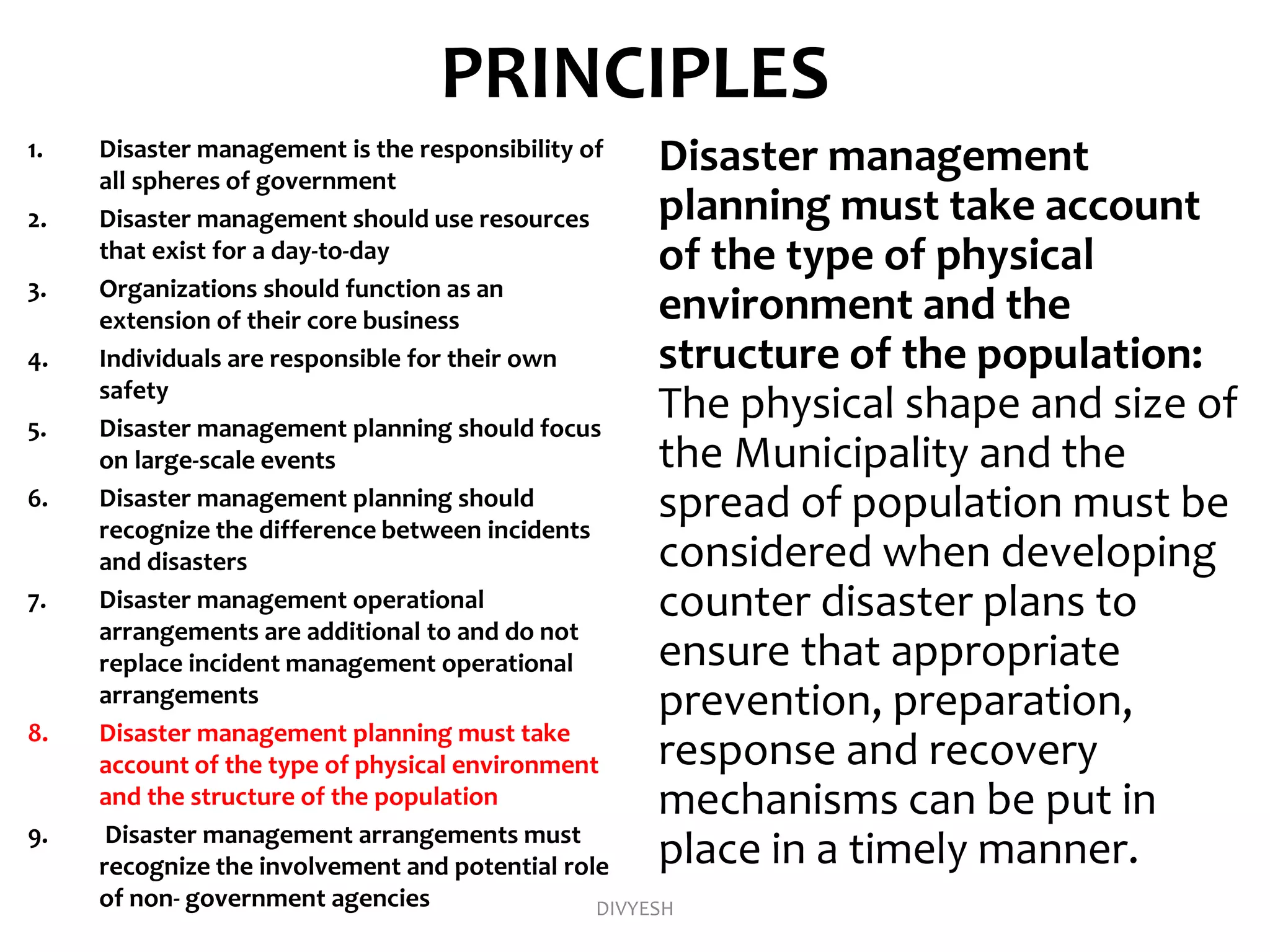 Disaster Management (ANP, MSC PREVIOUS) | PPTX