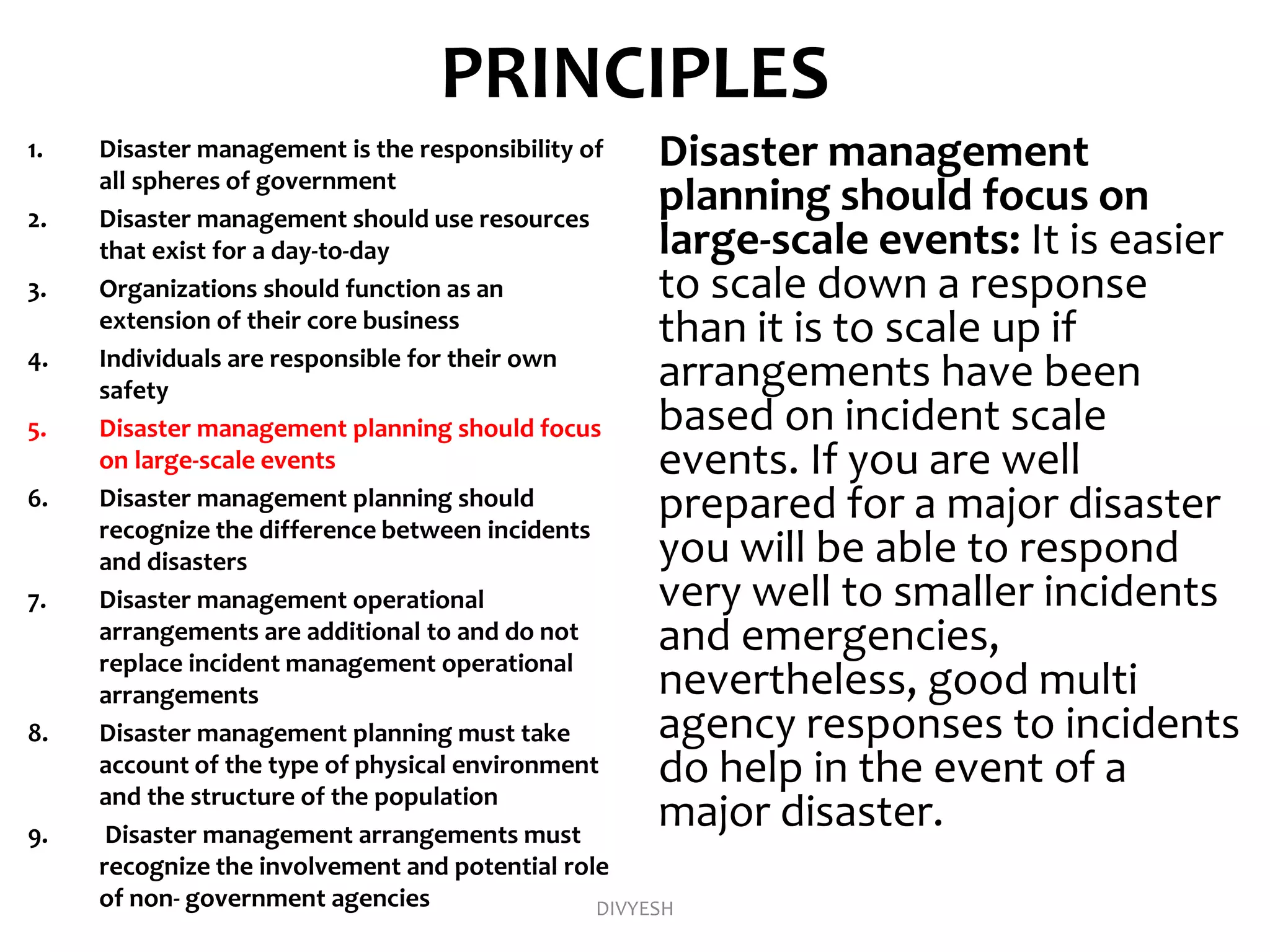 Disaster Management (ANP, MSC PREVIOUS) | PPTX