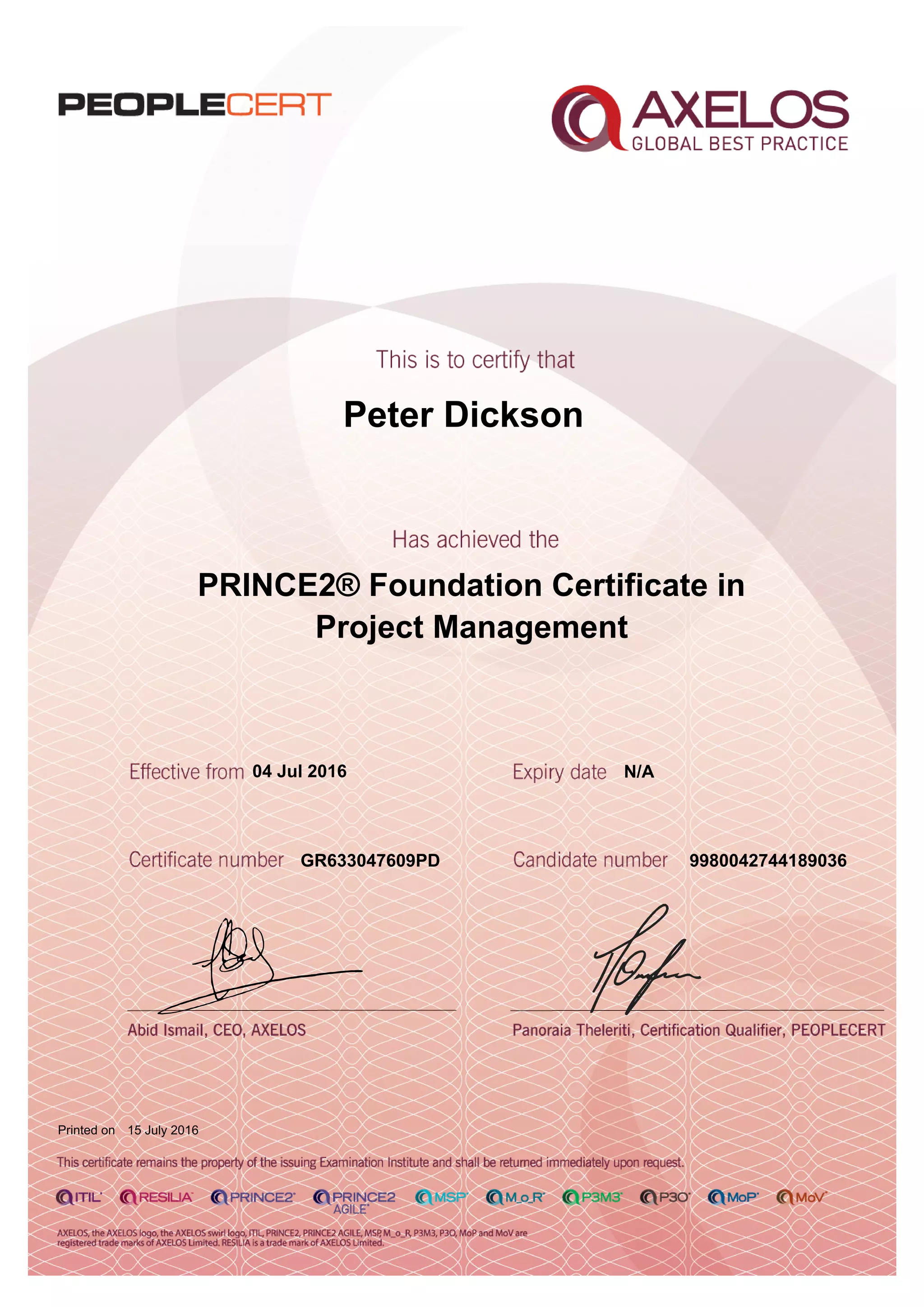 Prince2 qualification | PDF