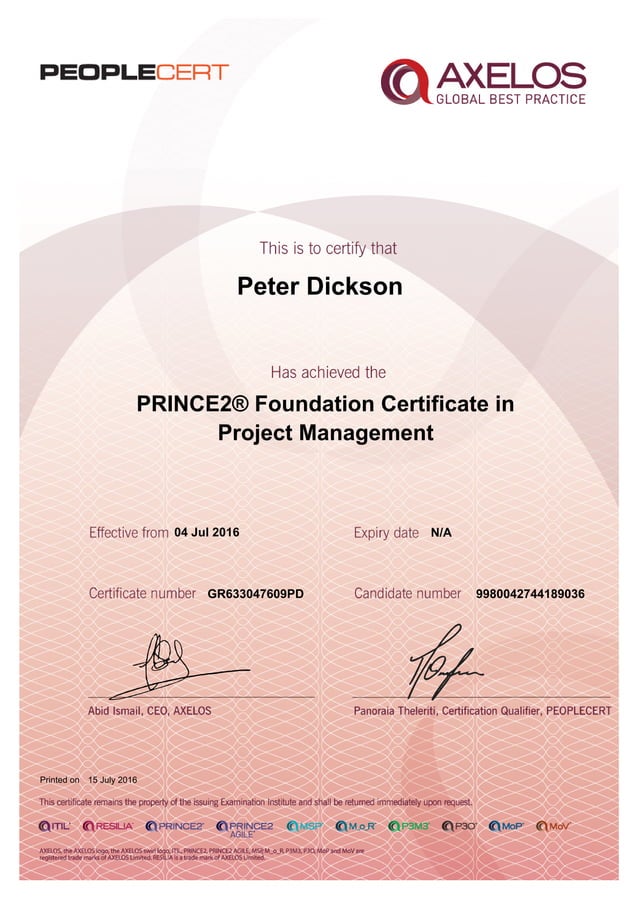 Prince2 qualification | PDF