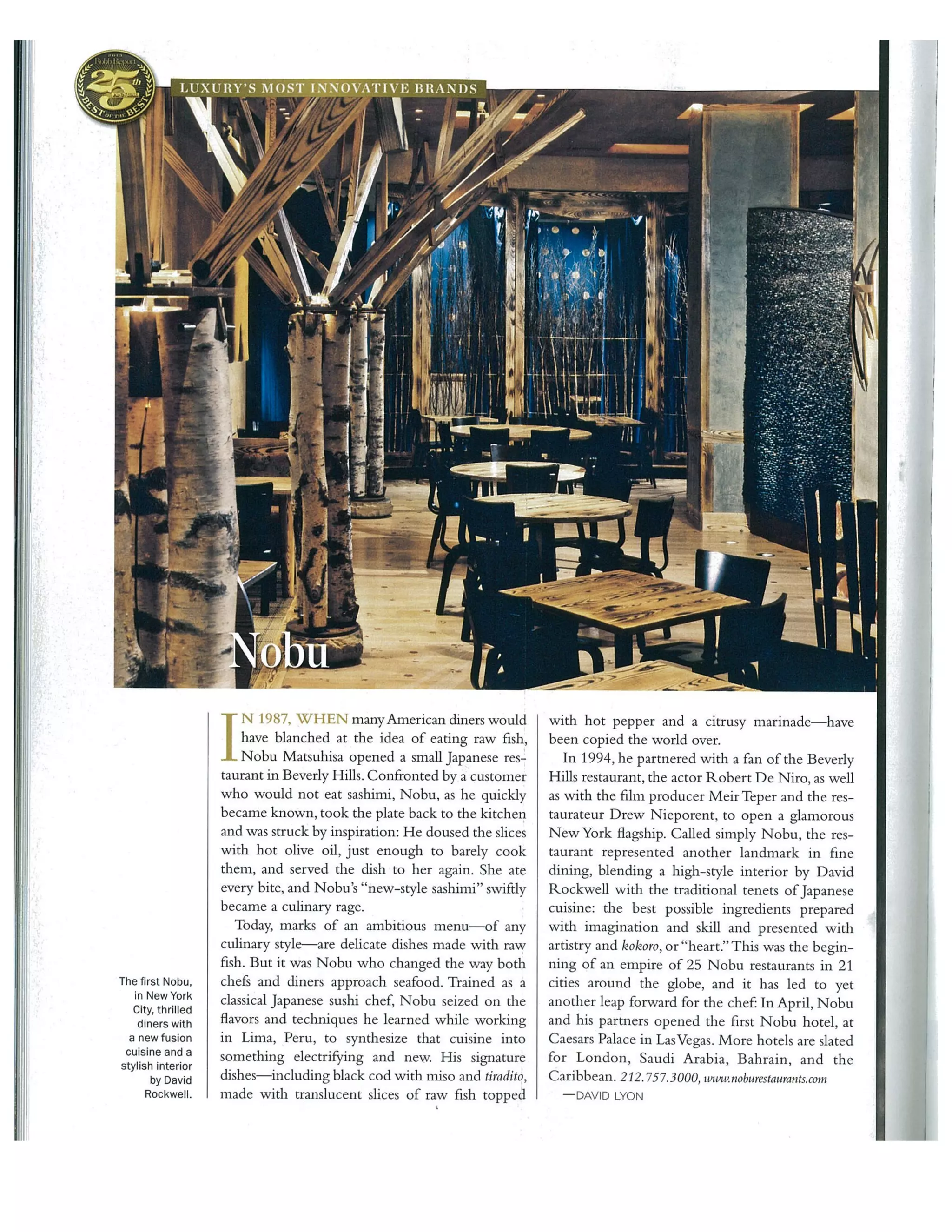 Robb Report - Luxury's 25 Most Innovative Brands | PDF