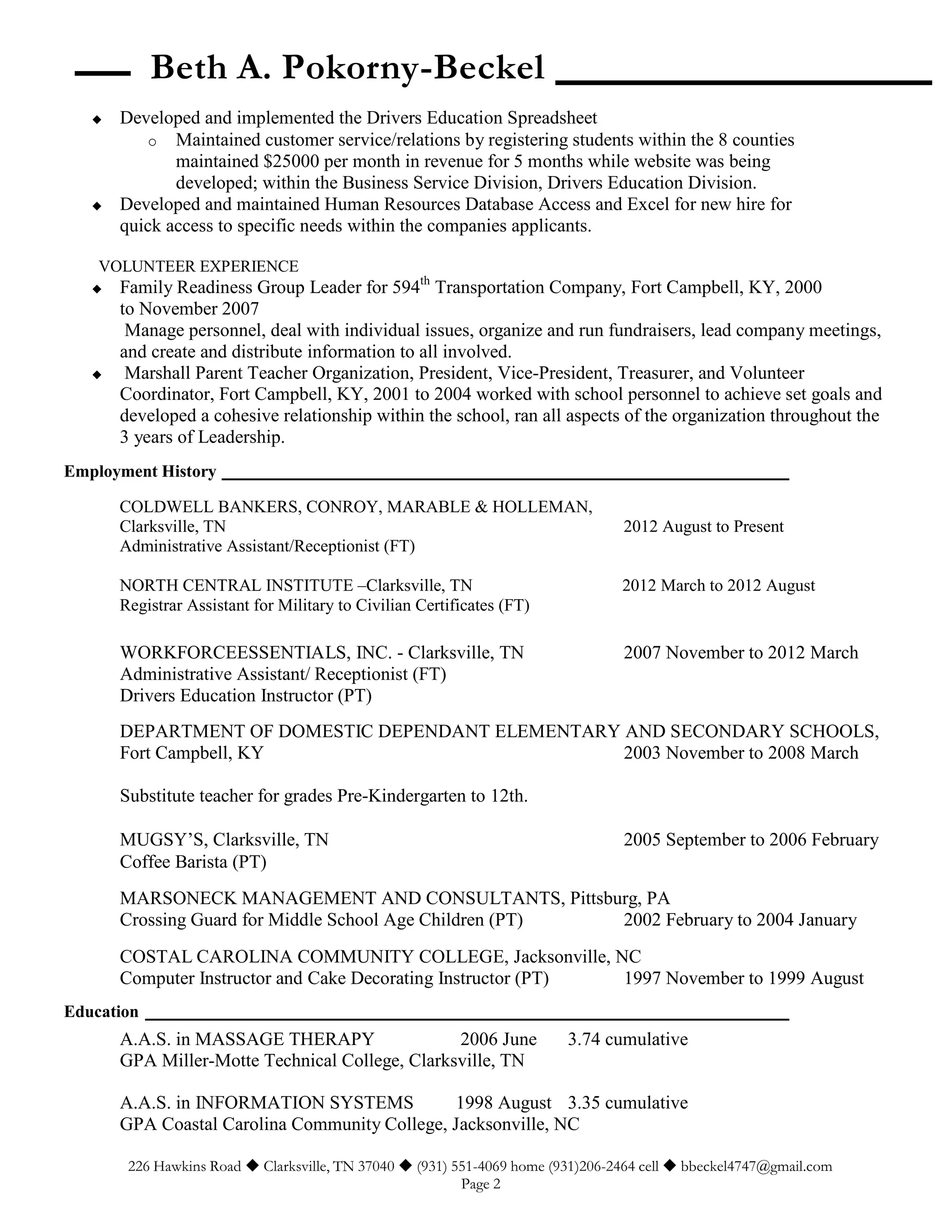 beckel resume | PDF