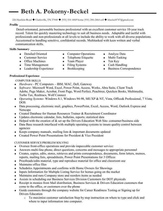 beckel resume | PDF