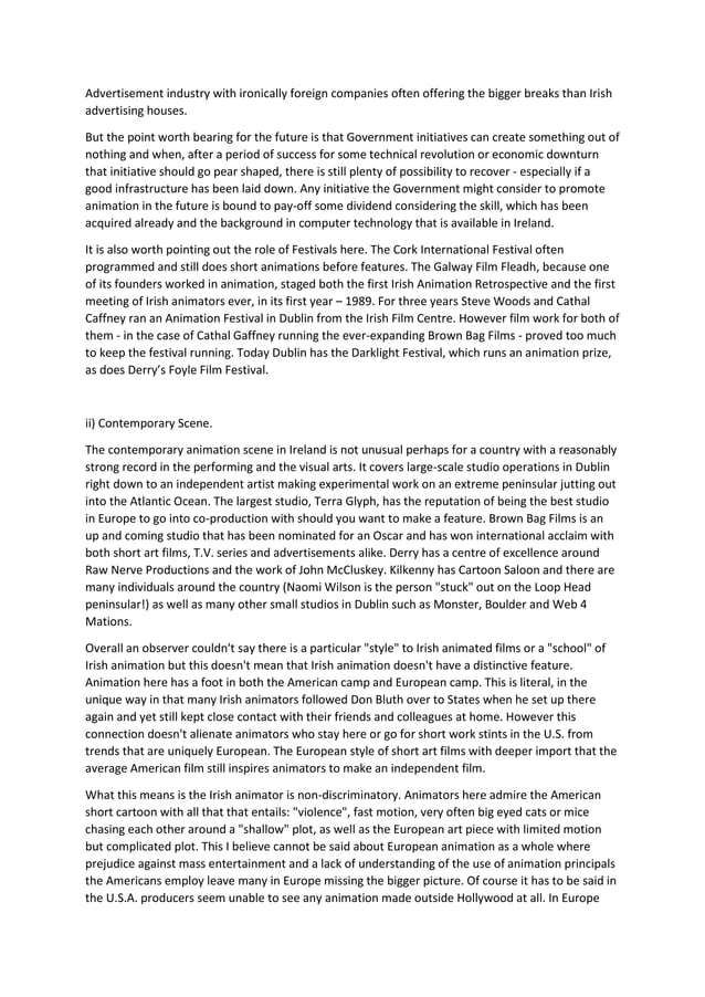 Overview-of-History-of-Irish-Animation-Copy | PDF