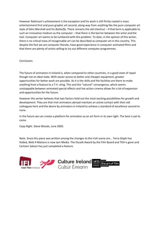 Overview-of-History-of-Irish-Animation-Copy | PDF