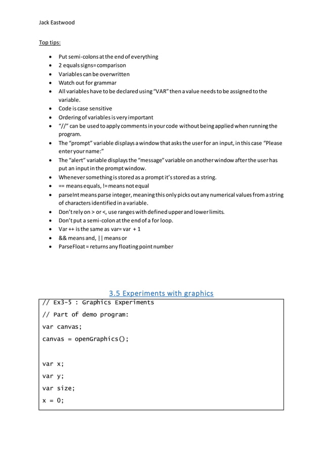 program logbook 2 | PDF