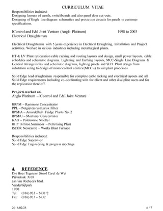 CHARL ERASMUS CV | PDF