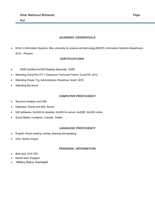 omar Mahmoud mohamedCV | DOC