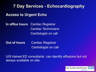 Overcoming the challenges of delivering 7DS for Echocardiogram and Ultrasound services | PPT