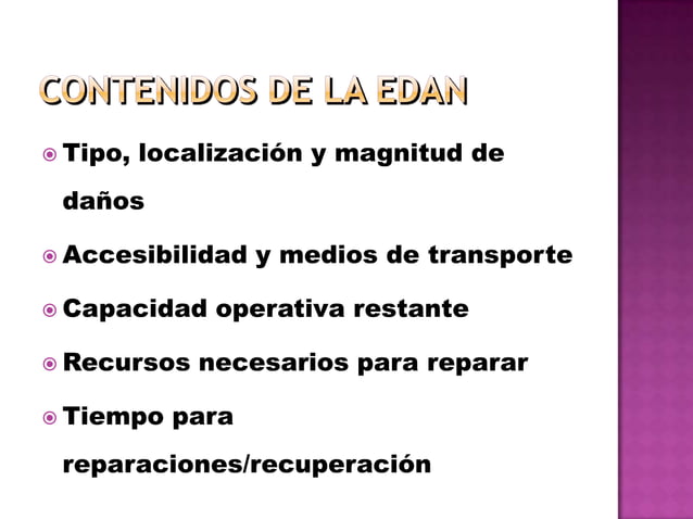 Evaluación De Daños Y Análisis De Necesidades En Salud Ante Desastres Ppt