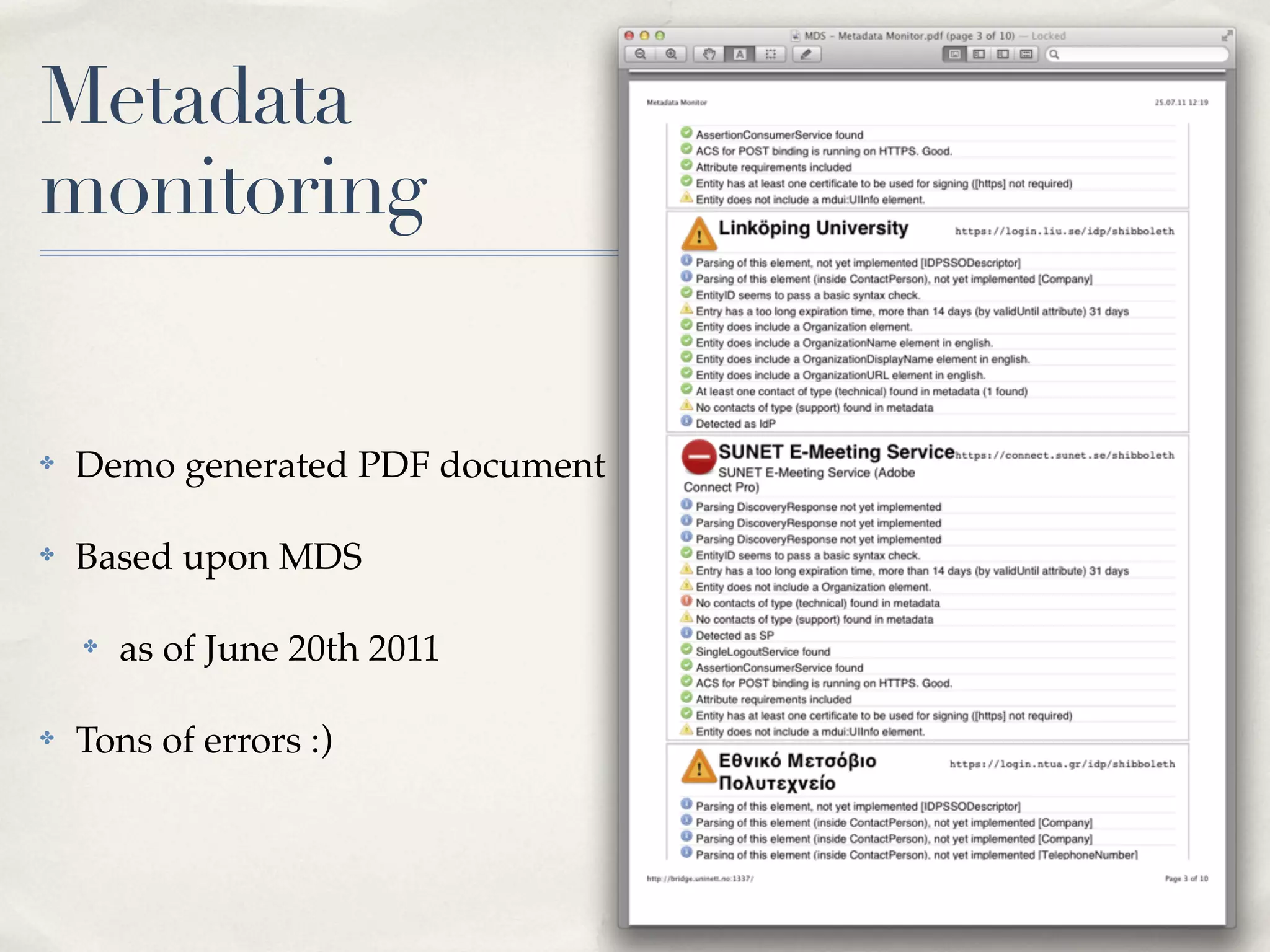 eduGAIN Federation Lab | PDF