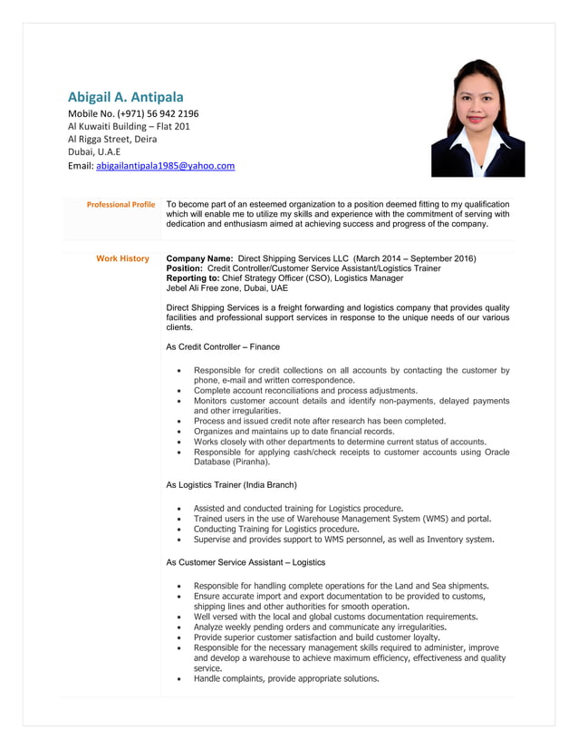 ABIGAIL ANTIPALA CV | PDF