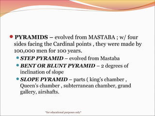 04 EGYPTIAN ARCHITECTURE | PPT