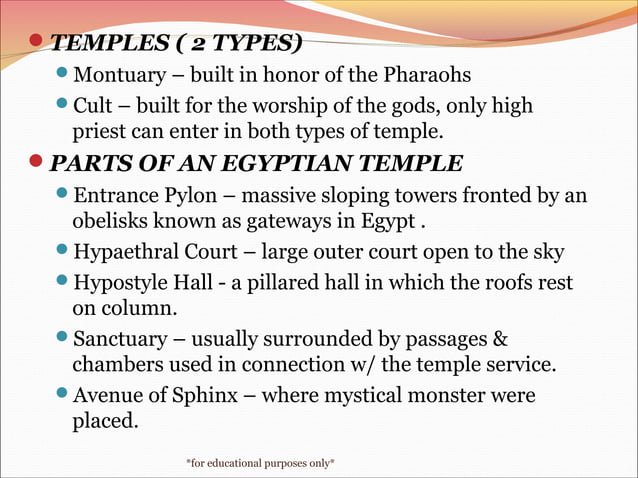 04 EGYPTIAN ARCHITECTURE | PPT
