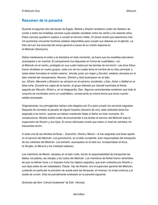 04 el midrash dice de bamidbar numeros | PDF