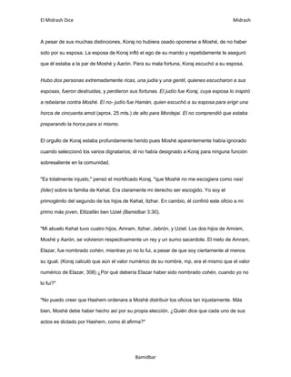 04 el midrash dice de bamidbar numeros | PDF