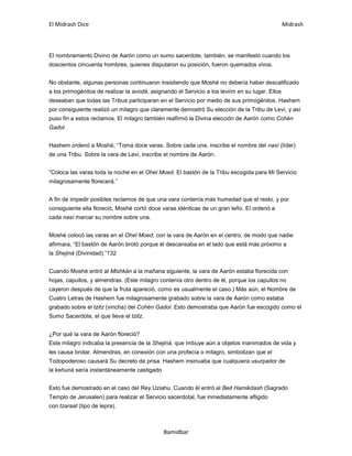 04 el midrash dice de bamidbar numeros | PDF