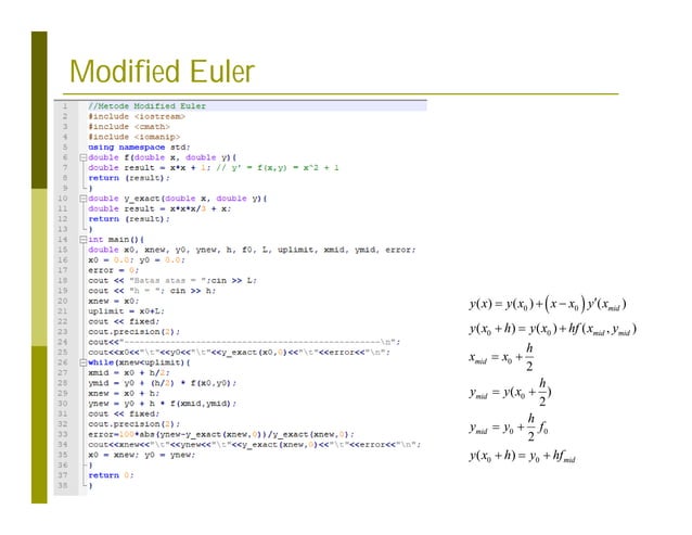 SPSF04 - Euler and Runge-Kutta Methods | PDF | Programming Languages | Computing