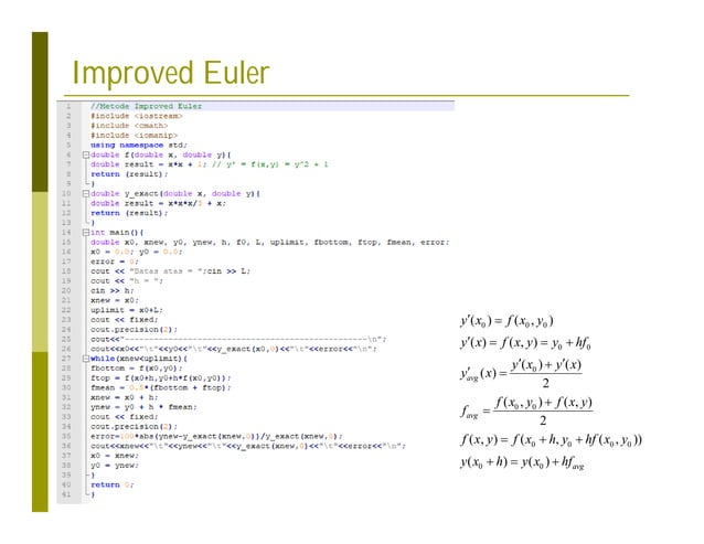 SPSF04 - Euler and Runge-Kutta Methods | PDF | Programming Languages | Computing