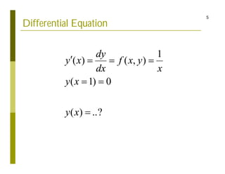 SPSF04 - Euler and Runge-Kutta Methods | PPT