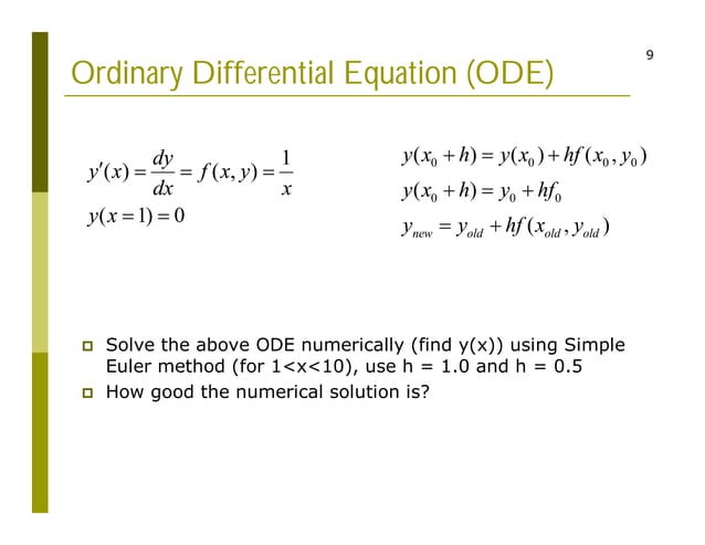 Spsf04 Euler And Runge Kutta Methods 