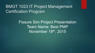 Group Sim Project Power Point 2015 Ver5 | PPTX