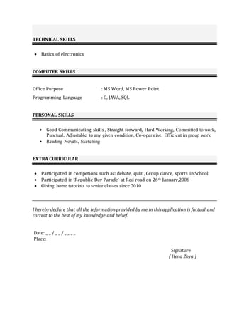 hena_Resume1 | DOCX