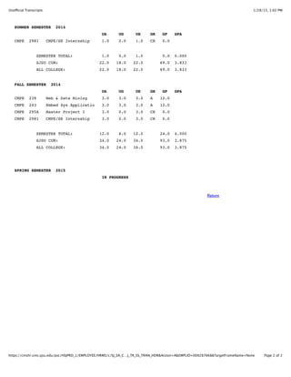 Huzefa Siyamwala Unofficial Transcripts | PDF | Technology & Computing