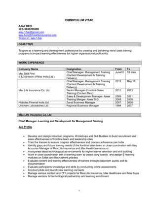 AJAY BEDI_17 | PDF | Business Administration | Business