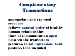 transection analysis | PPT