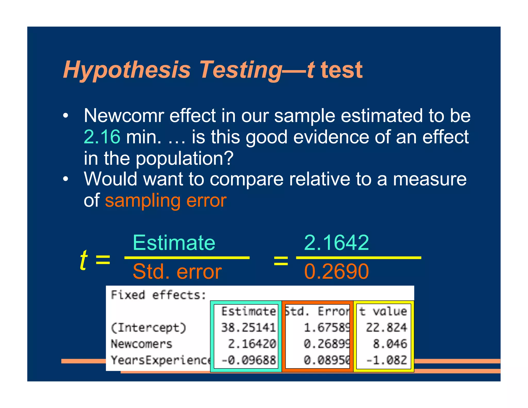Mixed Effects Models - Fixed Effects | PDF