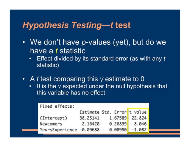 Mixed Effects Models - Fixed Effects | PDF | Resume Writing and Advice | Job Search