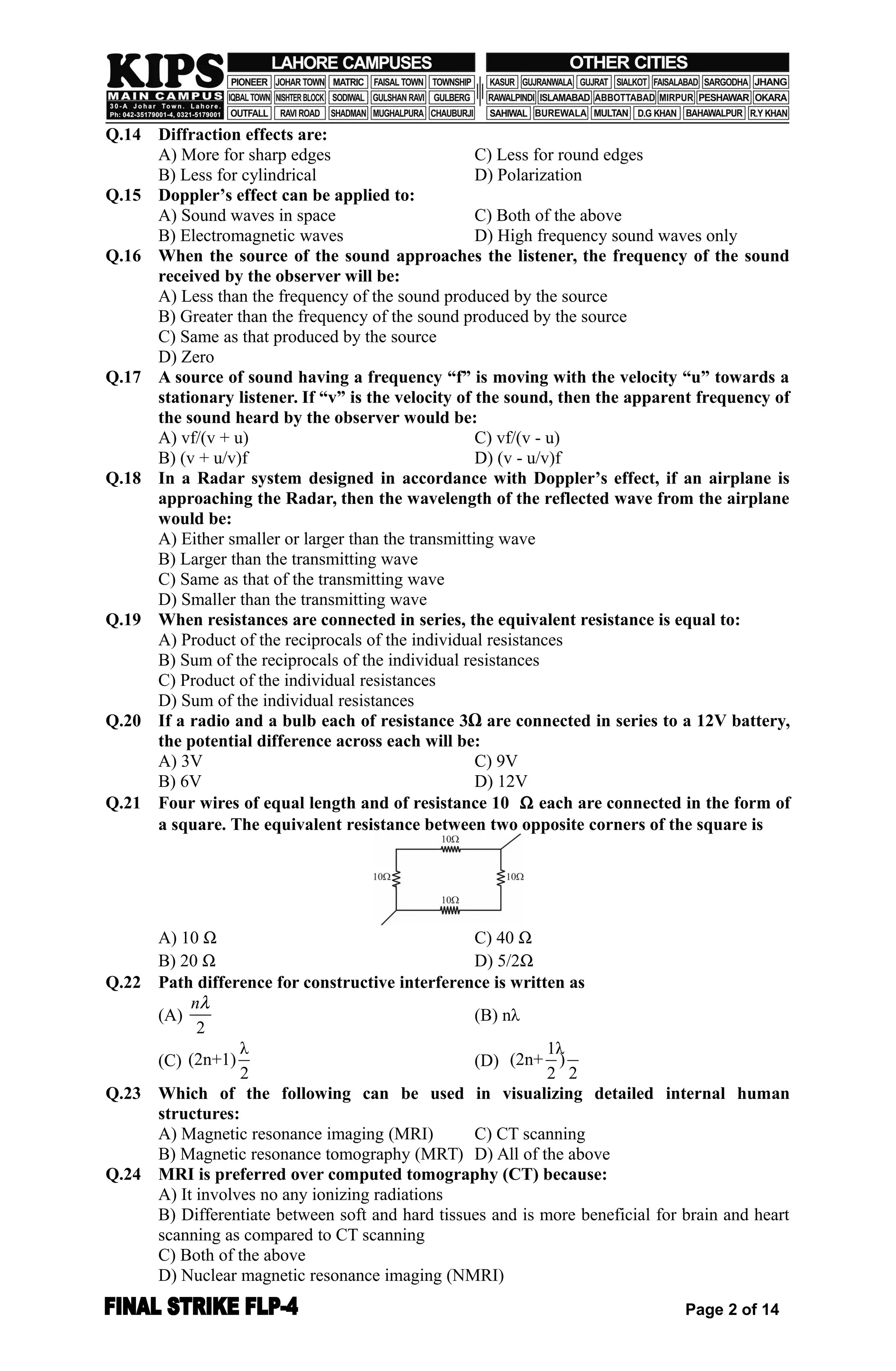 MCAT Full length paper 4-student_copy | PDF | Chemistry | Science