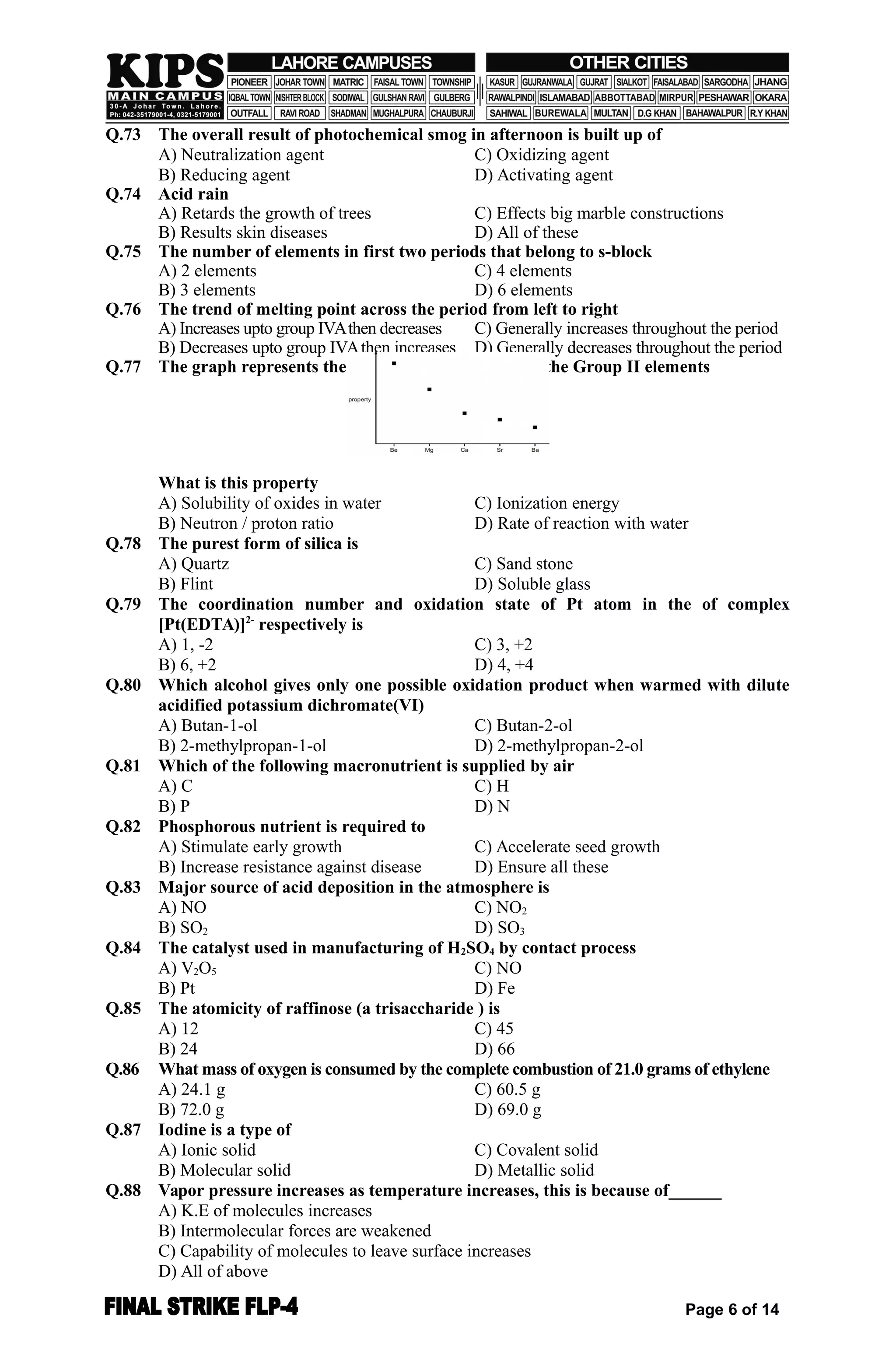 MCAT Full length paper 4-student_copy | PDF | Chemistry | Science