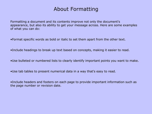 04 formatting text | PPTX