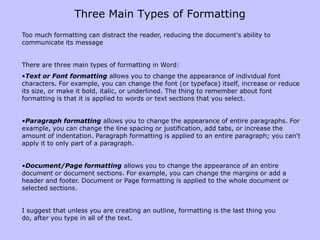 04 formatting text | PPTX