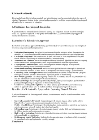 Fostering Growth Mindset: 9 Comprehensive Strategy For Student Success | Future Education ...