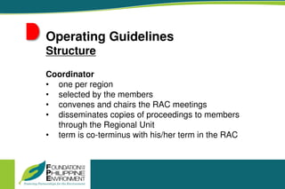 1st LRU RAC Partners Meeting: RAC Orientation | PPT