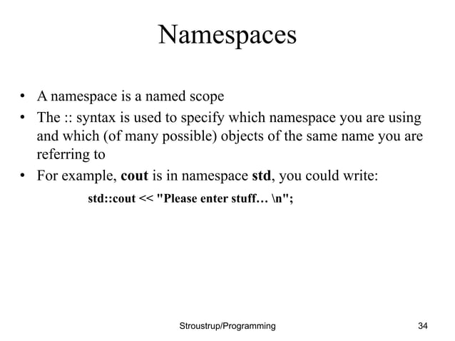 Functions And Header Files In C++ | Bjarne stroustrup | PDF | Programming Languages | Computing