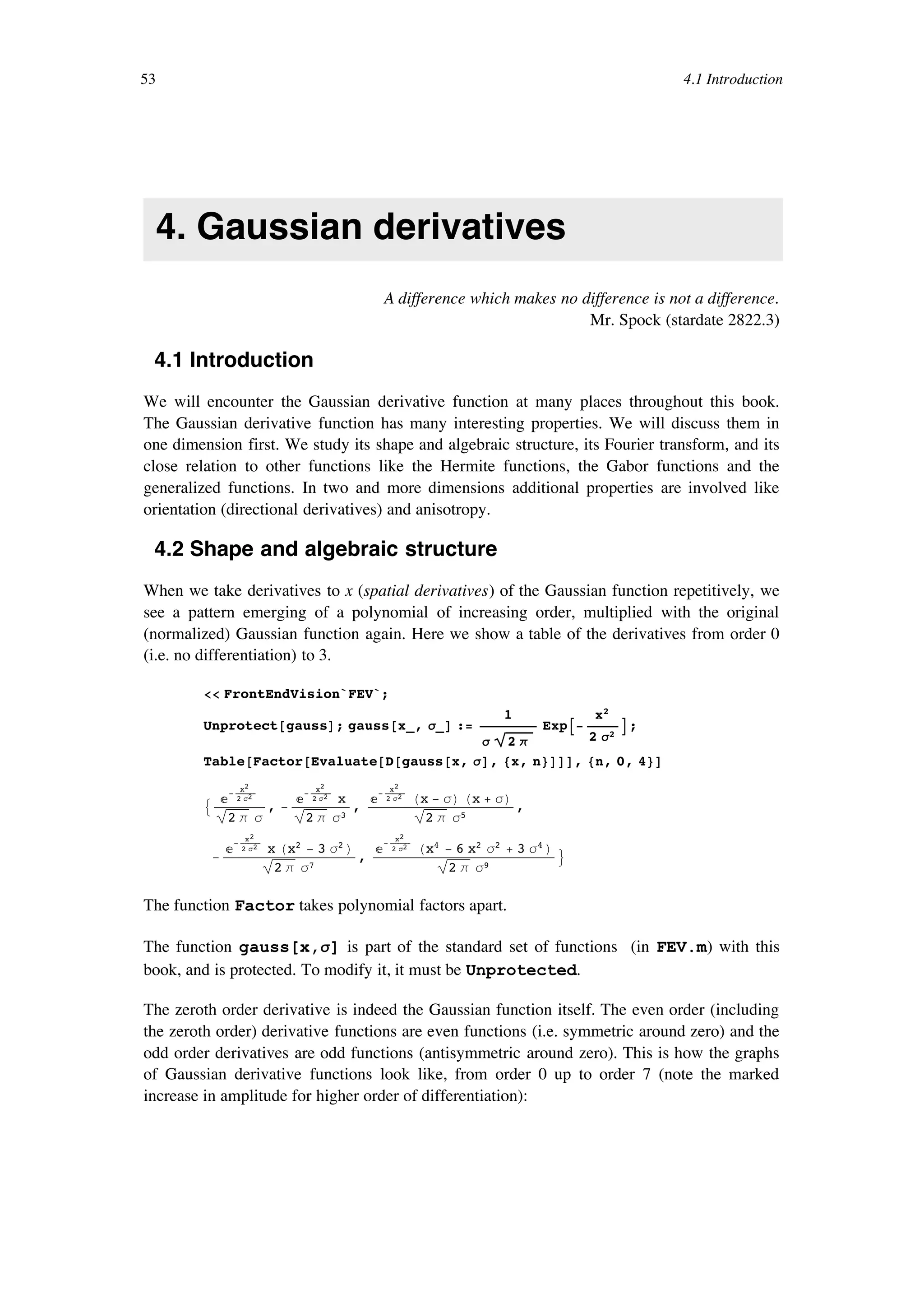 04 gaussian derivatives | PDF | Physics | Science