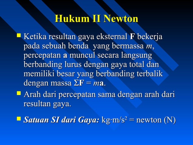 Gaya dan hukum newton | PPT