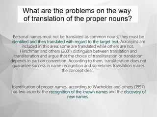 General Translation #2 Proper names | PDF