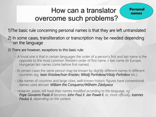 General Translation #2 Proper names | PDF