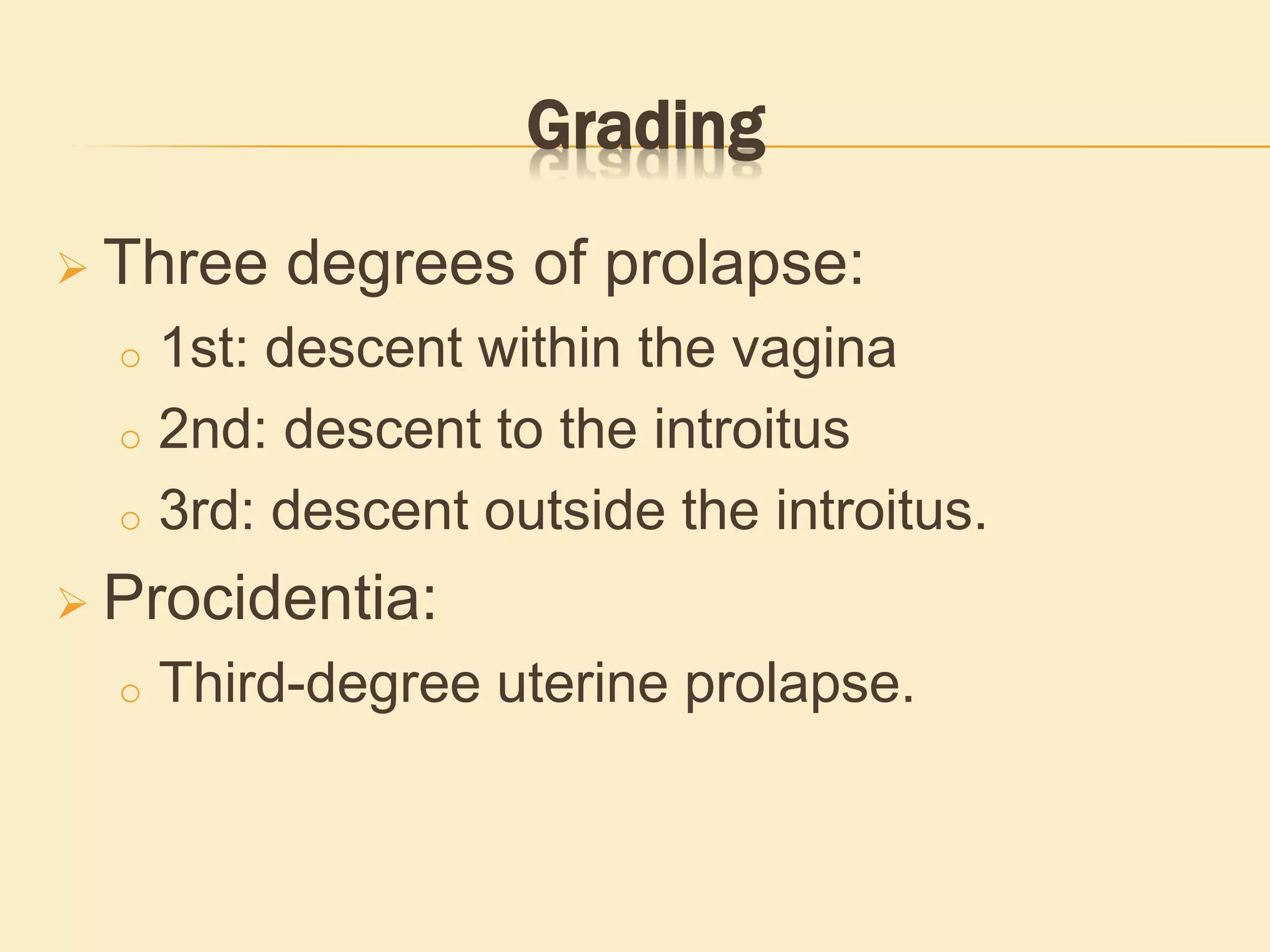 04 genital prolapse isam | PPTX
