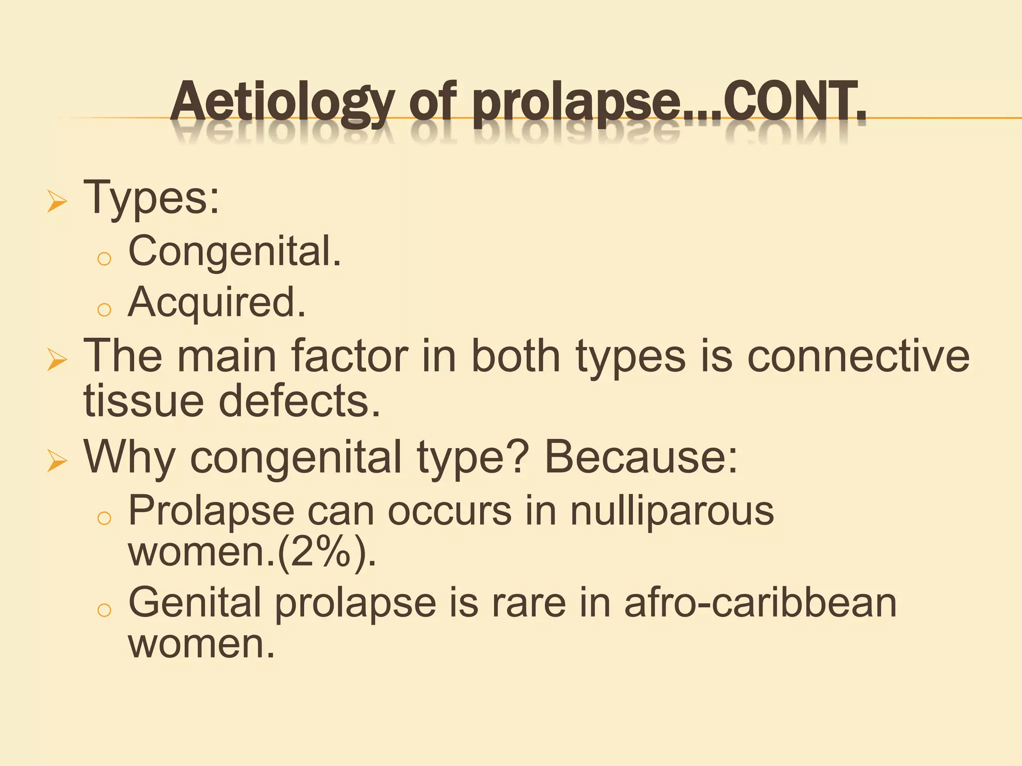04 genital prolapse isam | PPTX | Pregnancy | Reproductive Health