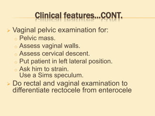04 genital prolapse isam | PPTX