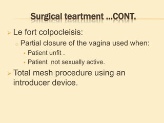 04 genital prolapse isam | PPTX