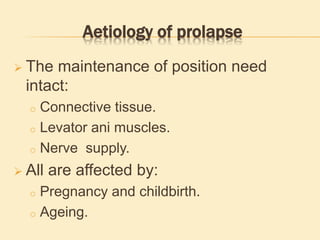 04 genital prolapse isam | PPTX