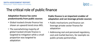 Adaptation finance: needs, enablers and losses and damages | PPT