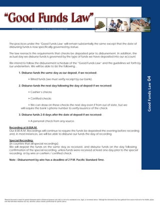 04 Good Funds Law | PDF